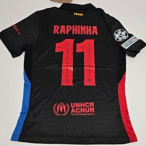 Nike | Shirts | Raphinha Fc Barcelona Jersey 1 Black 2425 | Poshmark